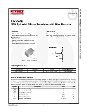 FJX3007R Datasheet PDF - Fairchild Semiconductor