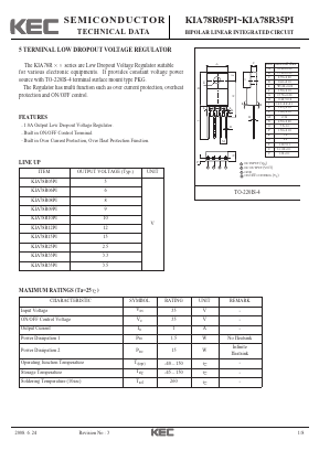 KIA78R05PI Datasheet PDF - KEC